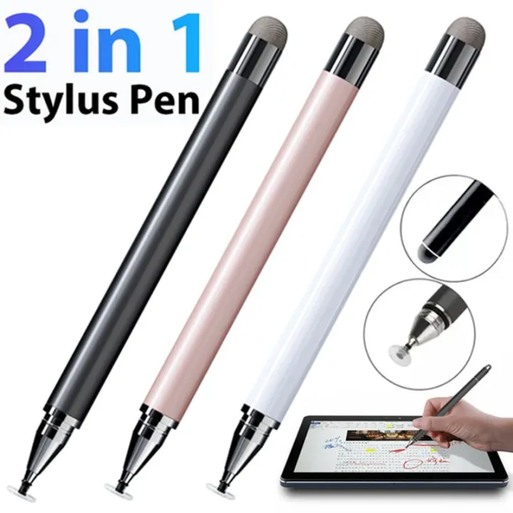 Smart Tablet Phone Universal 2 In 1 Capacitive Stylus Pen Drawing Pens ...