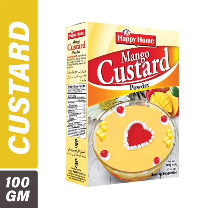 Happy Home Mango Custard Powder – 100g** | Daraz.pk