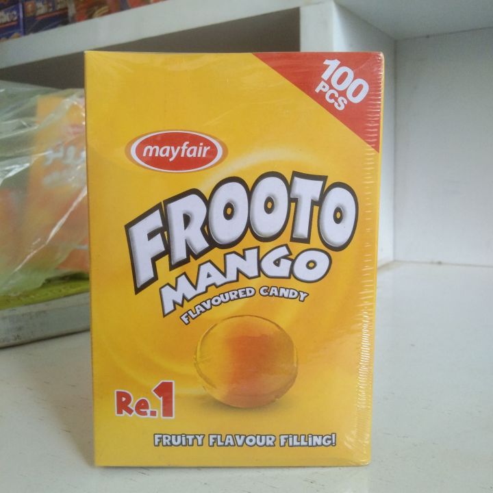 mayfair frooto mango flavoured candy 100 pcs frooto mango candy frooto ...