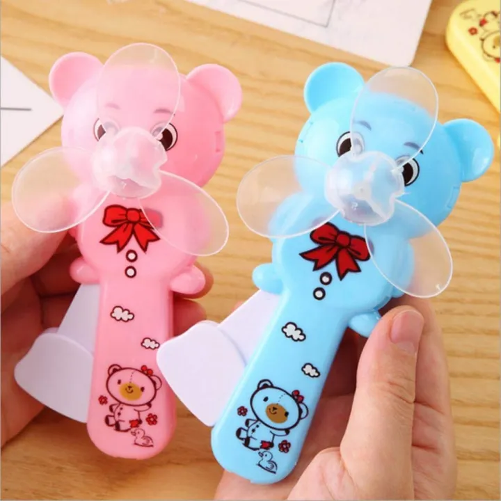 2Pcs Kids Manual Mini Fan – Cartoon Animal Hand Fan | Animal, Ice Cream ...