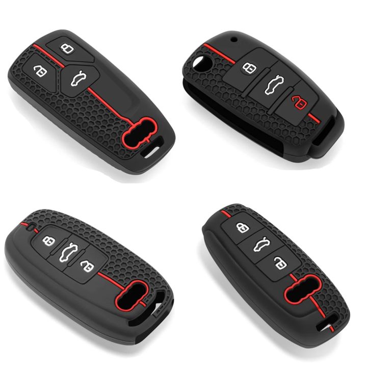 Car Remote Key Case Cover Fob Shell For Audi A1 A2 A3 A4 A5 A6 A7 A8 Q1 Q2 Q3 Q4 Q5 Q6 Q7 S3 S4 ...