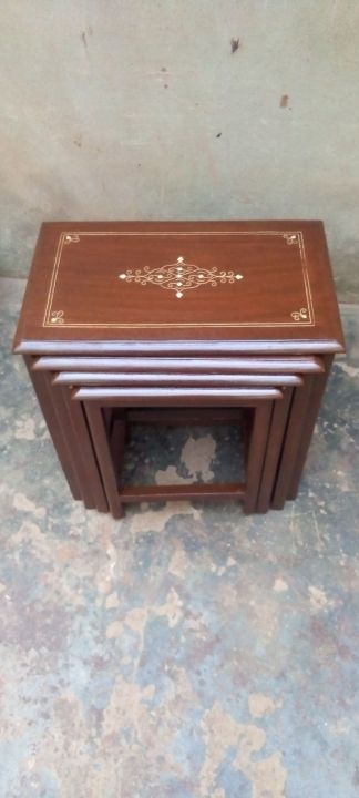 Wooden Table Chinioti Solid Sheesham Wood Nesting Tables ( Set of 4 ...