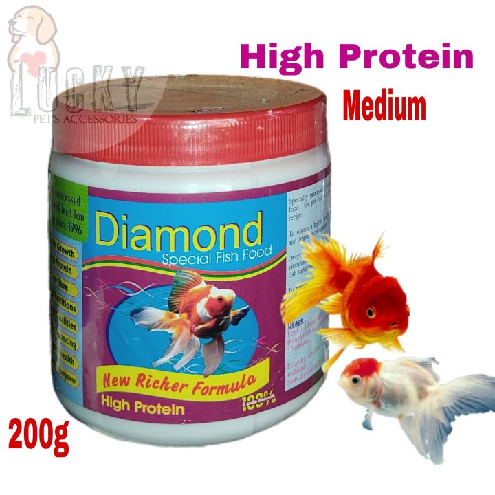 Diamond Special Fish Food , Medium , 200 g ,High Protein | Daraz.lk