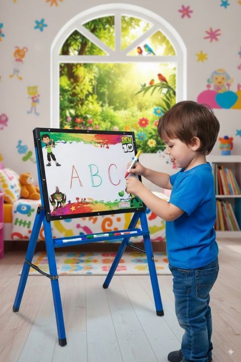 Kids White Board Medium Single Sided Kids Writing Board – White Dry ...