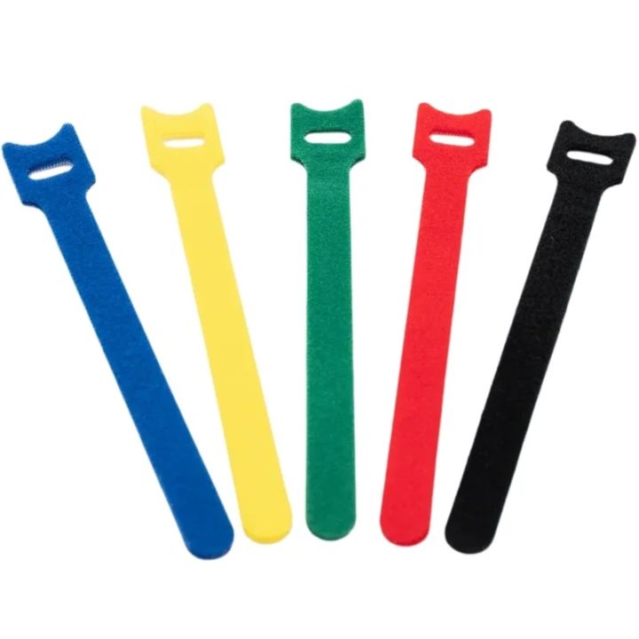 50pcs Reusable Hook and Loop Cable Ties Fastening Straps Multi-Purpose ...