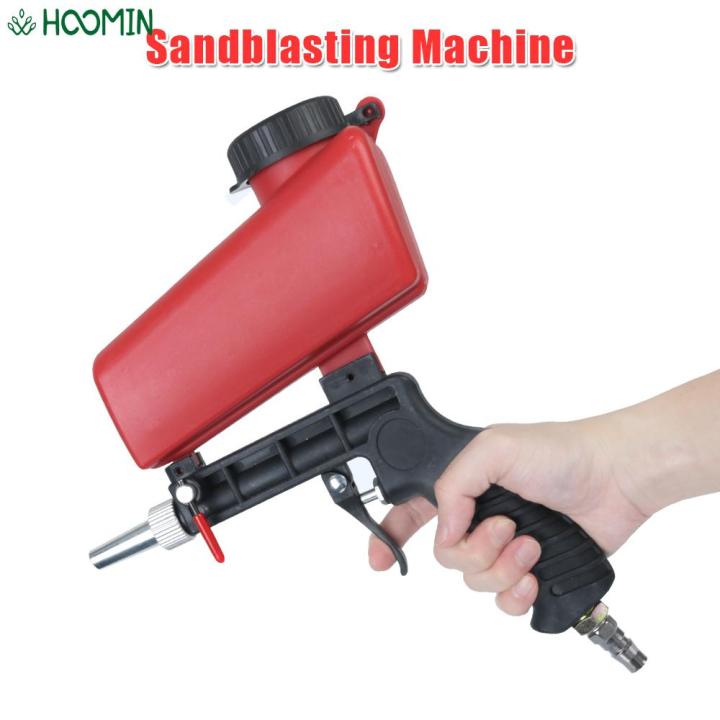 Handheld Automotive Pneumatic Blasting Gun 90psi Adjustable Sand Blasting Machine Gravity Sand ...