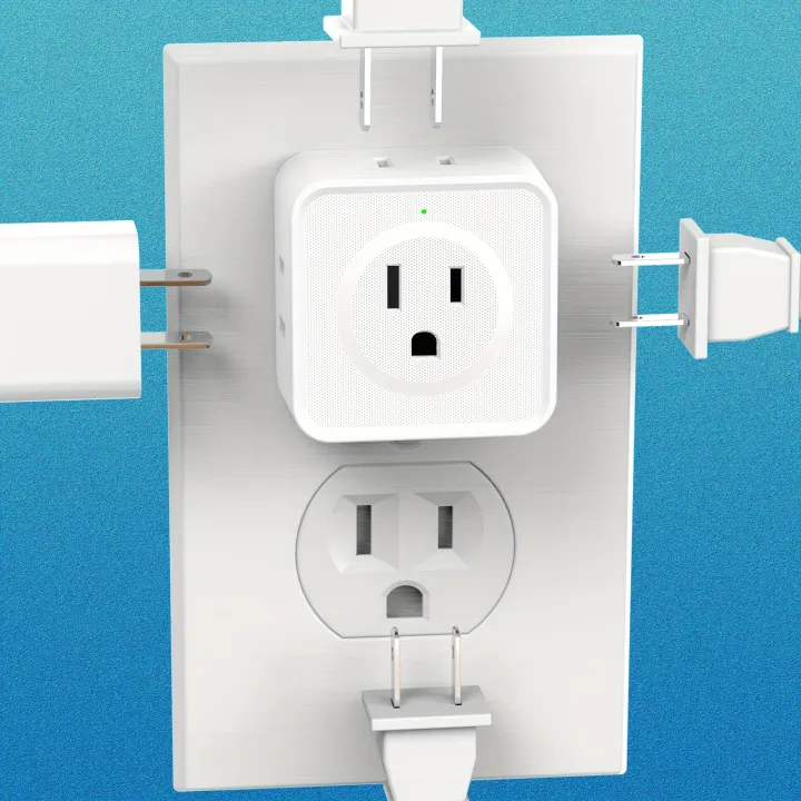 5 Sockets Outlet Power Strip Multi Plug Outlet Extender,Wall Outlet ...