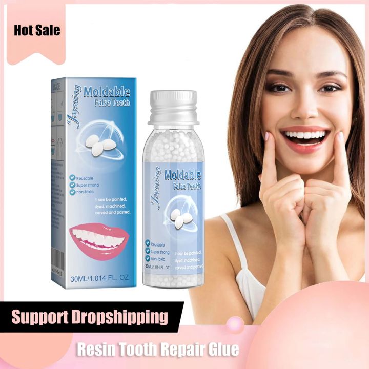 False Teeth Solid Glue Resin Teeth Repair Denture Adhesive Temporary ...