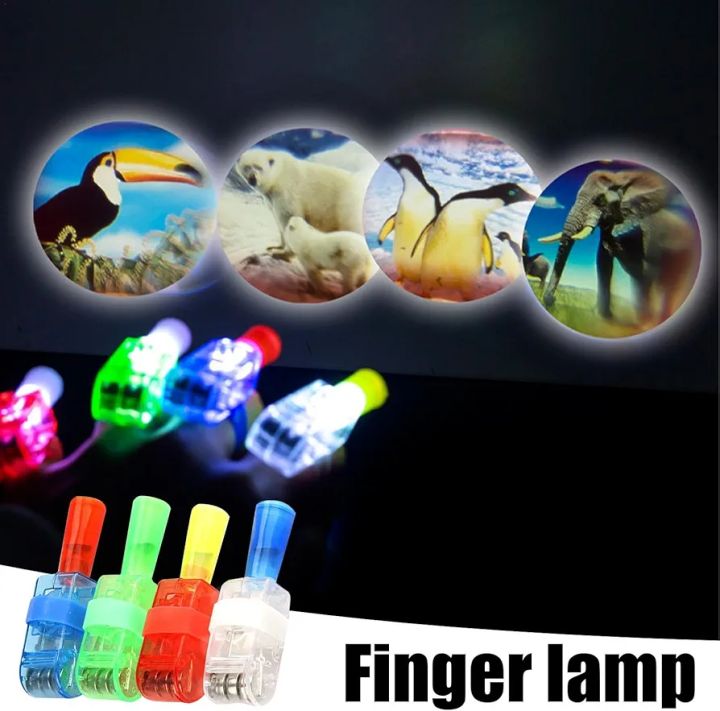 LED Party Finger Lights 2 pcs | LED Finger Flashlight Ring Toys - Small ...