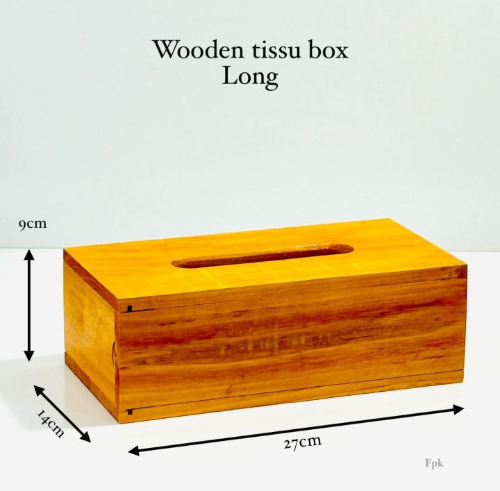 Wooden Tissue Box – Handcrafted Teak Wood Designer Holder | Daraz.lk