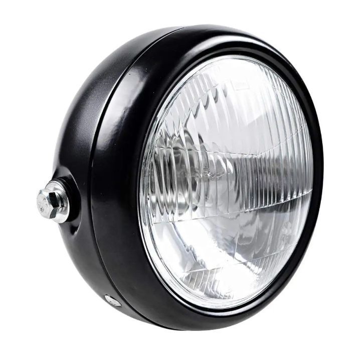 Clear Lens DC 12v Motorcycle Refit Vintage Round Headlight for ...