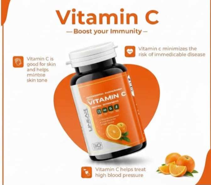 Vitamin C 1000mg Supplement – Skin Glow, Immunity Support & Antioxidant ...