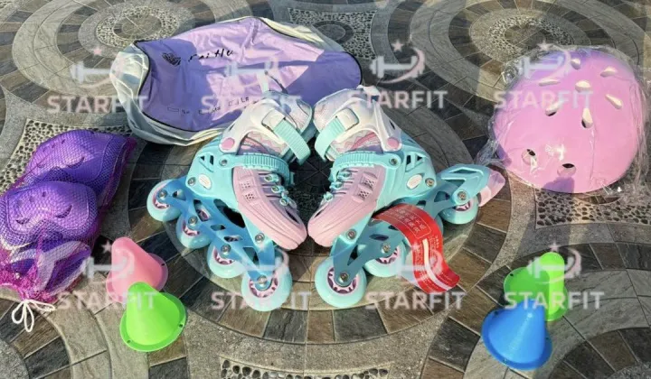 FERI HU Skating Shoes Inline Skates w/Light Up Wheels LED Flashing ...