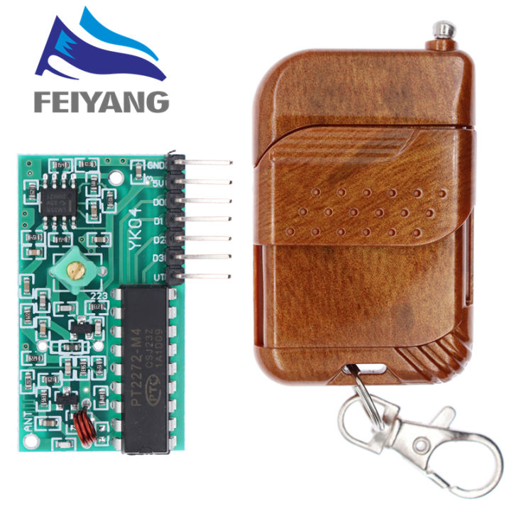 1set IC 2262/2272 4 CH 315Mhz Key Wireless Remote Control Kits Receiver ...
