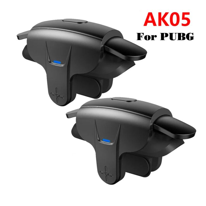 AK05 Game Controller for PUBG Mobile Phone L1R1 Fire Aim Shoot Button Gamepad 6 Fingers Trigger ...