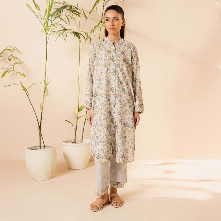 Cross Stitch Stitched for Women - BLUE HAZE-2PC (SHIRT & TROUSER ...