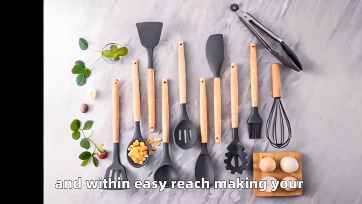 Kitchen Utensil Set Grade A+ Food Grade Quality Premium 12 PCS Silicone ...