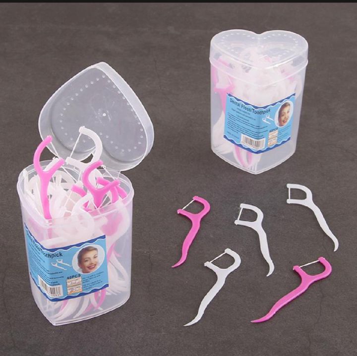 2 in 1 Dental Floss Toothpick Oral Cavity Teeth Cleaning | Daraz.pk