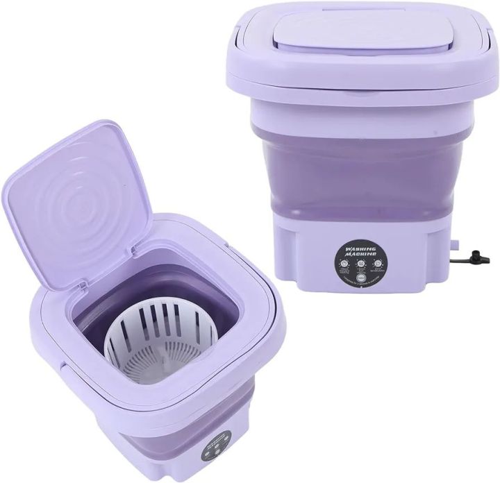 Portable Washing Machine 8L Foldable Mini Washer with 3 Cleaning Modes ...