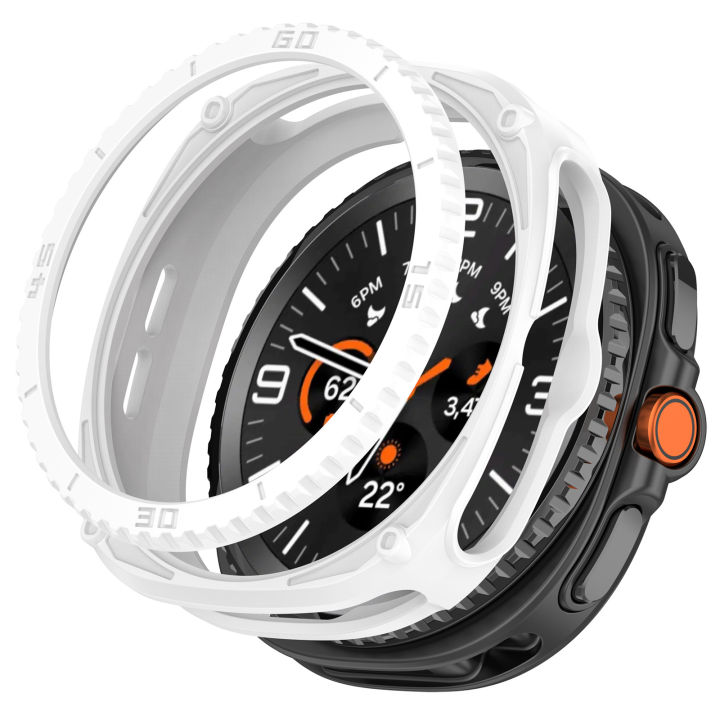 Armored Watch Case+Rotating Bezel For Samsung Galaxy Watch 8 40mm 44mm ...