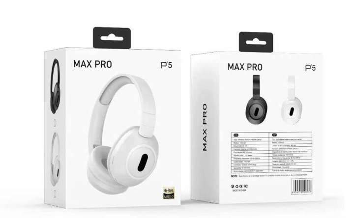 Max Pro P5 Wireless Bluetooth Headphones, Long Battery life, HI RES ...
