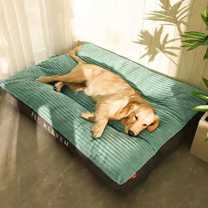 Winter Warm Pet Dog Bed Corduroy Dog Sleeping Mat Soft Pet Mat for ...