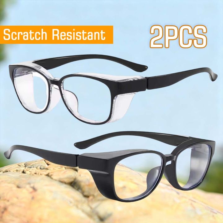Unisex Safety Goggles Anti-Splash Wind Dust Proof Clear Eye Protection ...