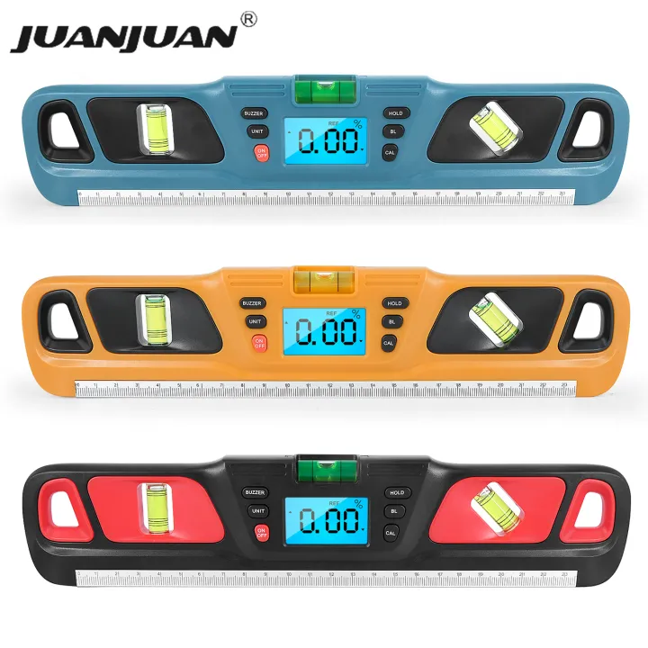 Digital Spirit Level Inclinometer Horizontal Scale Ruler 360 Degree ...