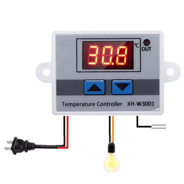 XH-W3001 Digital Temperature Controller AC 220v LED Display Thermometer ...
