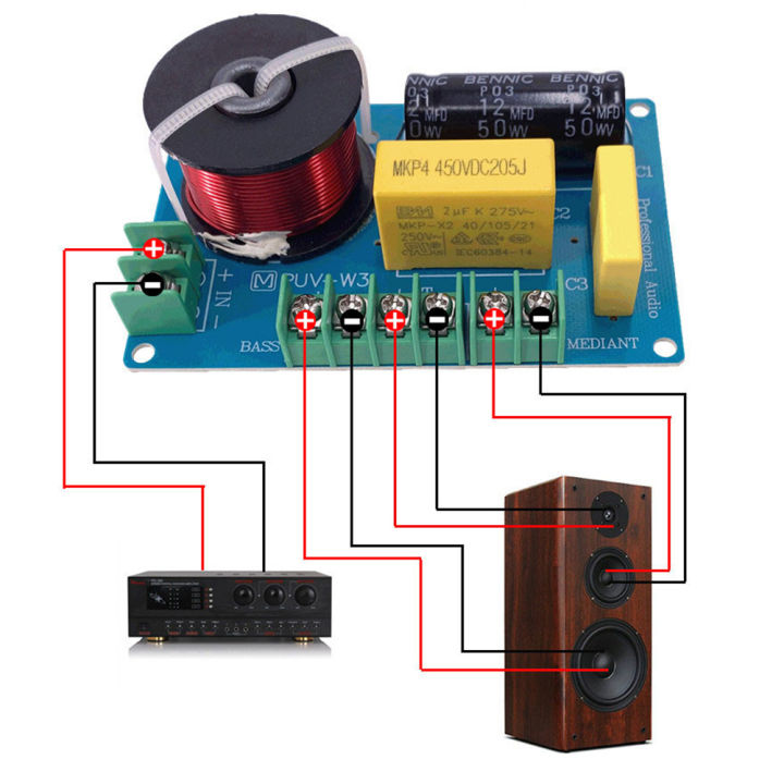 200W Frequency Dividers DIY Audio Modification 3-Way Hi-Fi Crossover ...