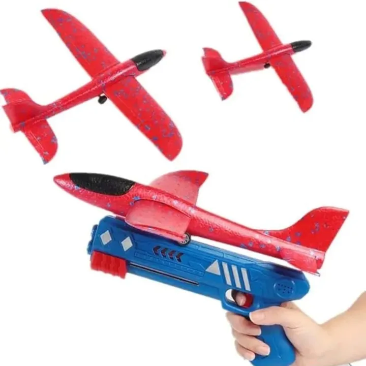 China Jet Plane Toy Hand Plane Airplane Launcher With Gun For Kids ...