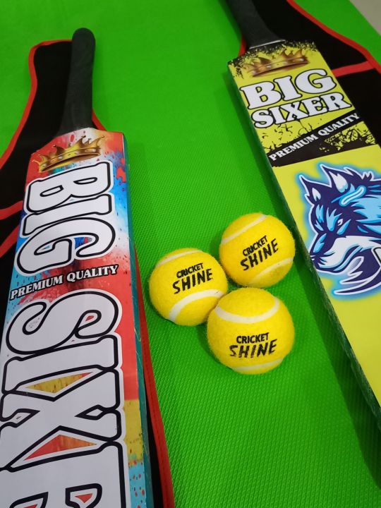 Pack Of 3 (Tape ball Bat+Bat cover+3 Balls) | Daraz.pk