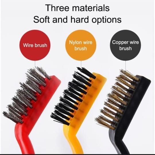 3PCS Nylon Steel Copper Wire Gas Stove Cleaning Brush Set - Long Handle ...