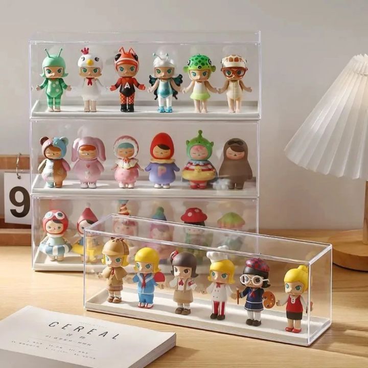 Action Figures Storage Box Portable Organizer Boxes Acrylic Transparent ...
