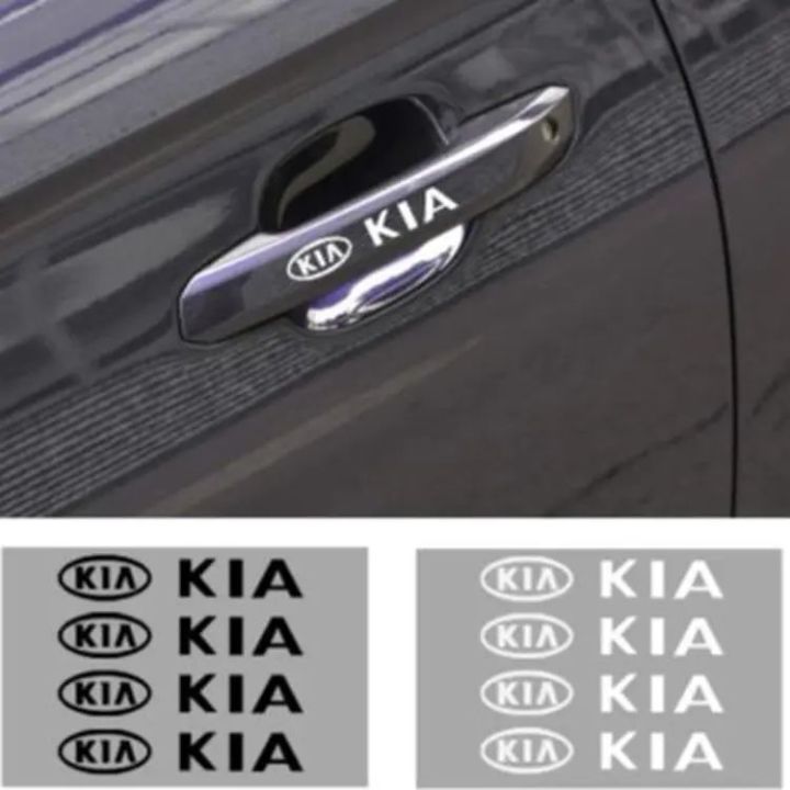 4pcs (white) KIA door handles stickers for kia cars, cars exterior ...
