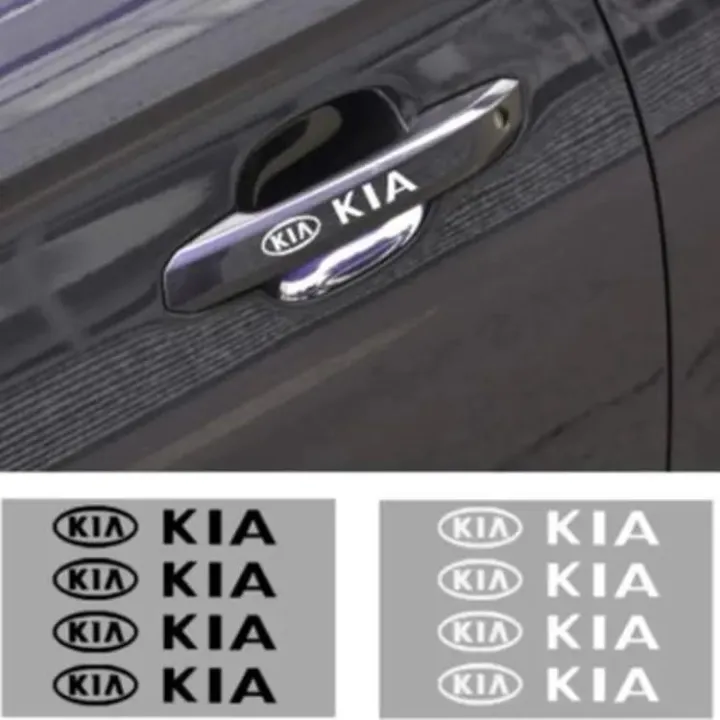 4pcs (white) KIA door handles stickers for kia cars, cars exterior ...
