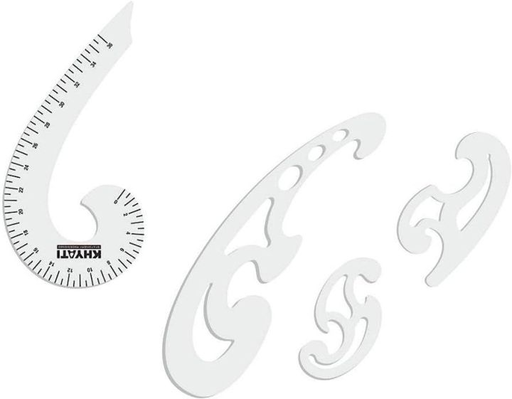 French Curve Scale, Stitching Ruler, Neck Designing Scale, 6 Shaped ...