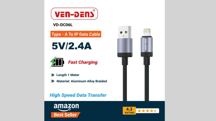 VEN DENS Fast Charging Premium Quality High Speed Data Cable 5V 2.4A ...