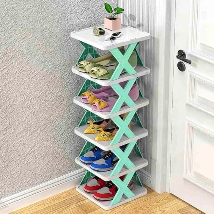 5 Layer Portable Folding Shoe Multifantional Rack / RH | Daraz.com.bd