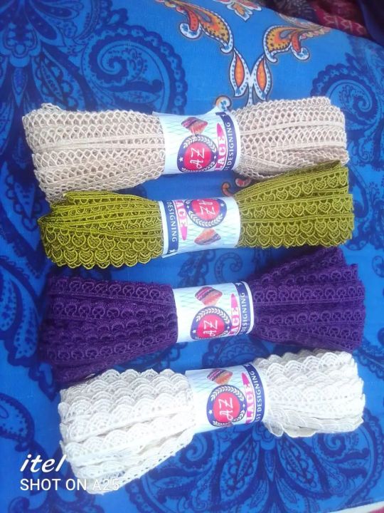 14 YARD ( گز) shittle lace for clothes |Duppata lace|Woman Fashion ...