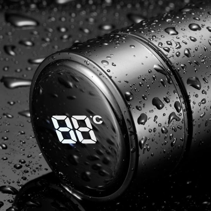 LED temperature display thermal vacuum flasks thermos cup stainless ...