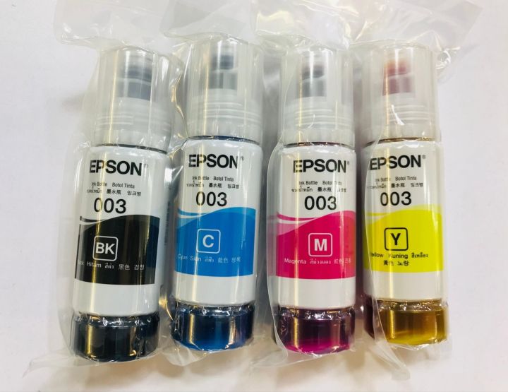 EPSON Original Ink 003 – 4 Color Set (Bk, C, M, Y) | Daraz.pk