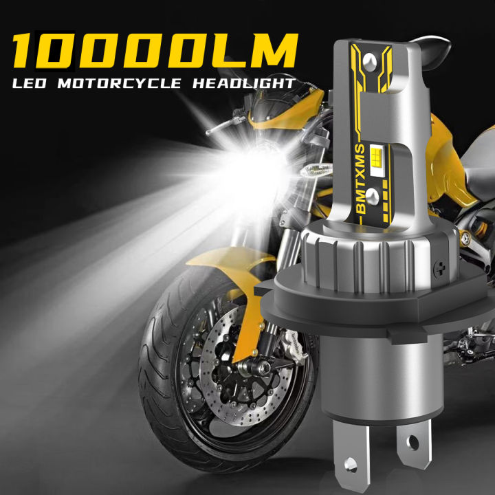 BMTxms H4 LED Motorcycle 9003 HB2 Car Moto Bulb 50W 10000LM Canbus Headlight For Harley BMW ...