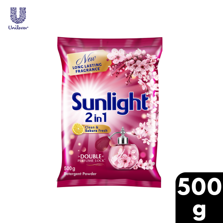 Sunlight Clean & Sakura Fresh Detergent Powder, 500g | Daraz.lk