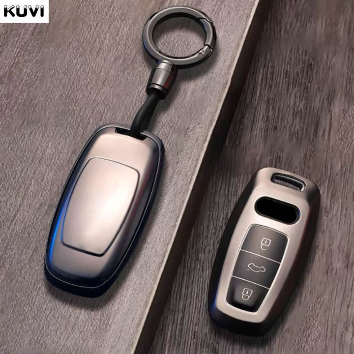 New Gun Grey TPU Car Key Case Shell Fob Protective Cover Fit for Audi A3 A4 B9 A6 A7 4K A8 E ...