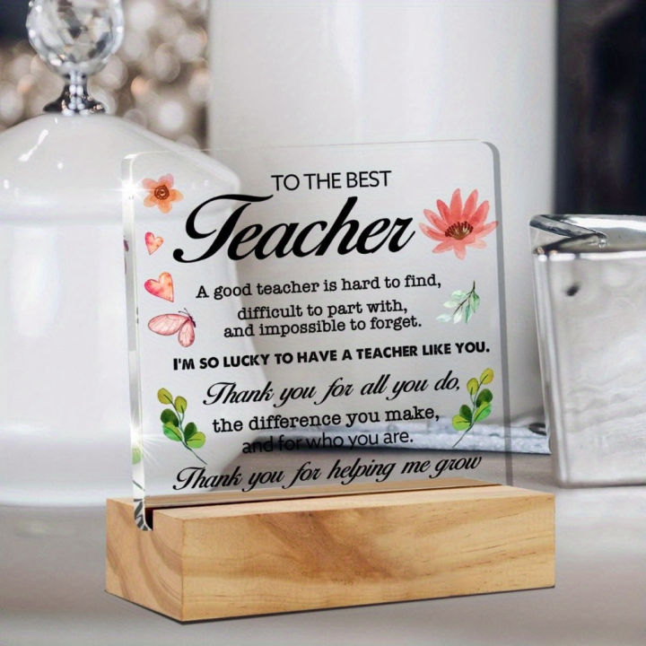1 Pcs Good teacher it's hard to find desk decorations. Thank you for ...