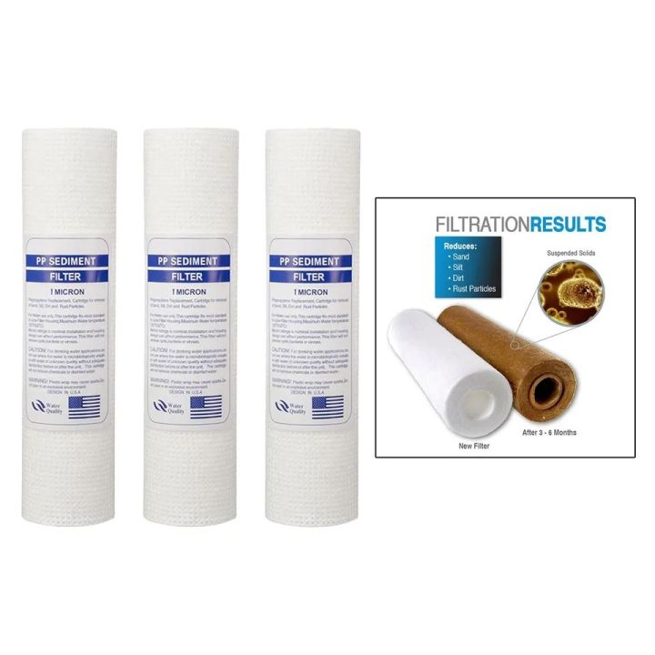 Aqua 1 Micron ppf water filter Cartridge- 3pcs | Daraz.pk