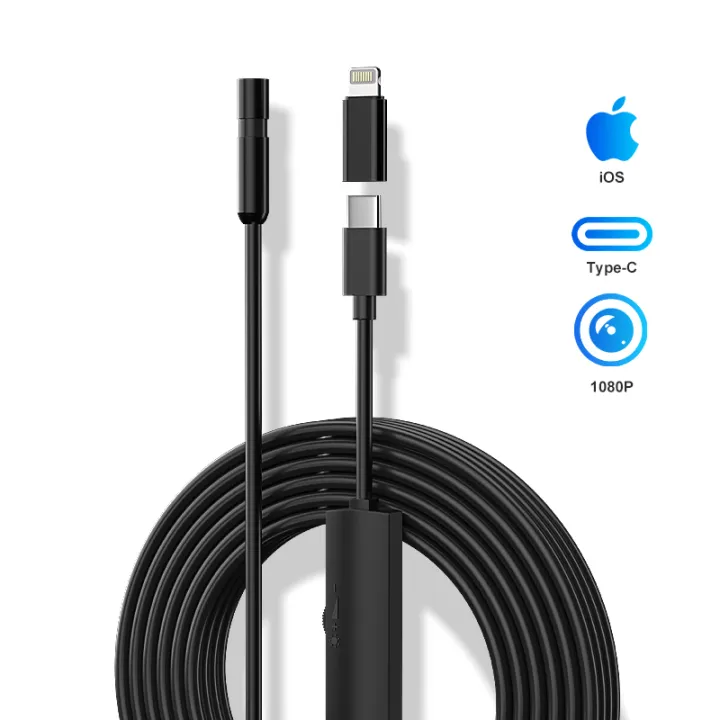 HD1080P TYPE-C Industrial Endoscope Direct Connect IPhone Android ...