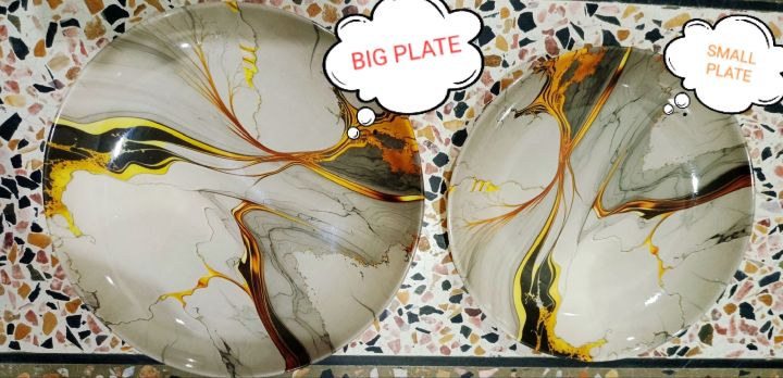 MARBLE STYLE DINNER SET | Daraz.pk