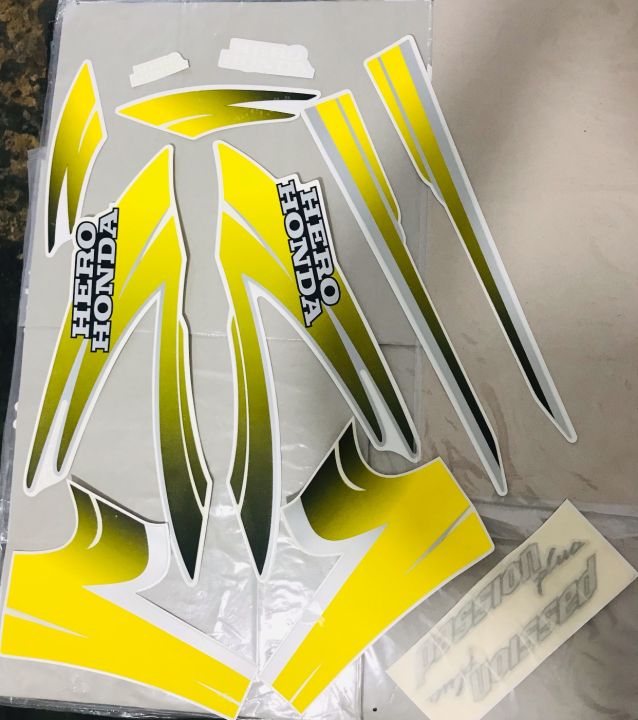 Hero honda passion plus byke full sticker | Daraz.lk